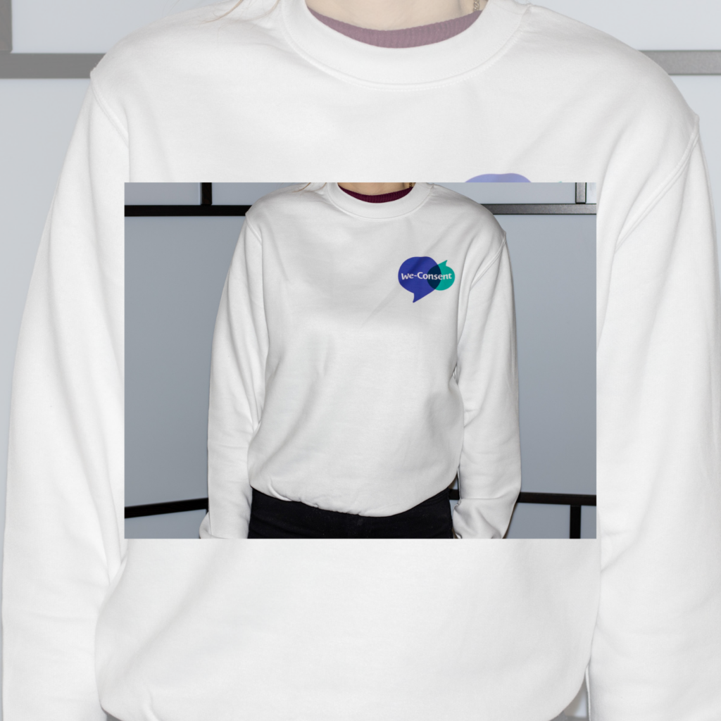 White We-Consent Sweatshirt - We-Consent
